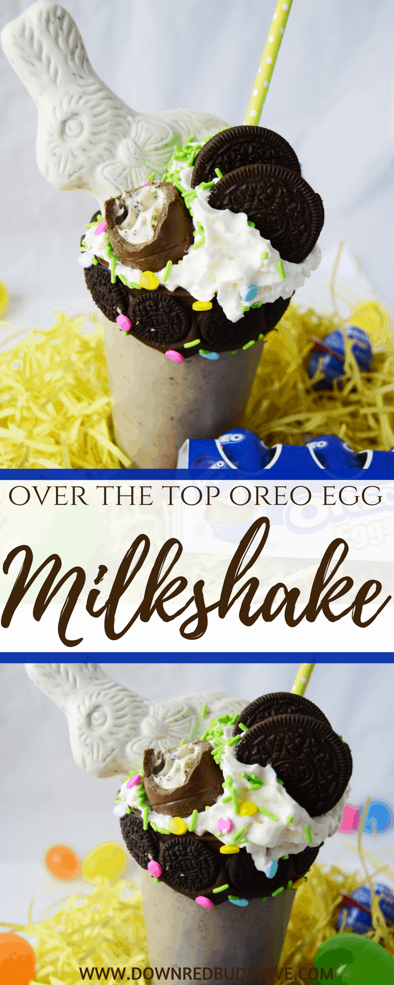 Over The Top Oreo Egg Milkshake | Your dessert dreams have come true!
