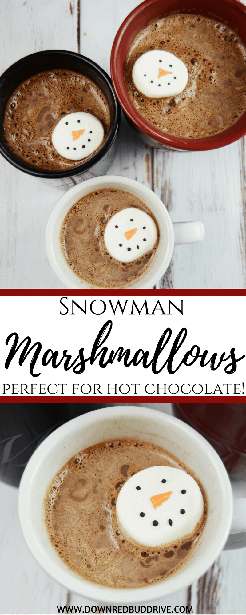 Snowman Marshmallows | The perfect hot chocolate topper!