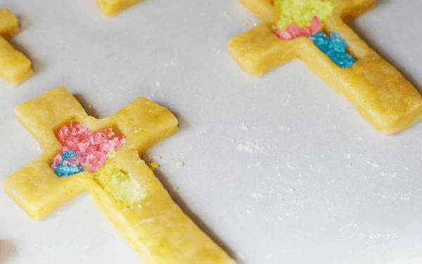 Stained Glass Cross Cookies | Perfect for Easter celebrations!