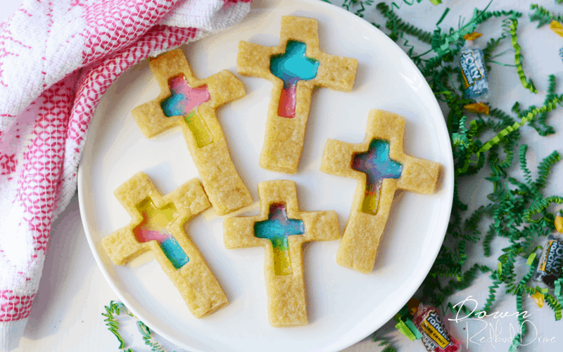 Stained Glass Cross Cookies | Perfect for Easter celebrations!