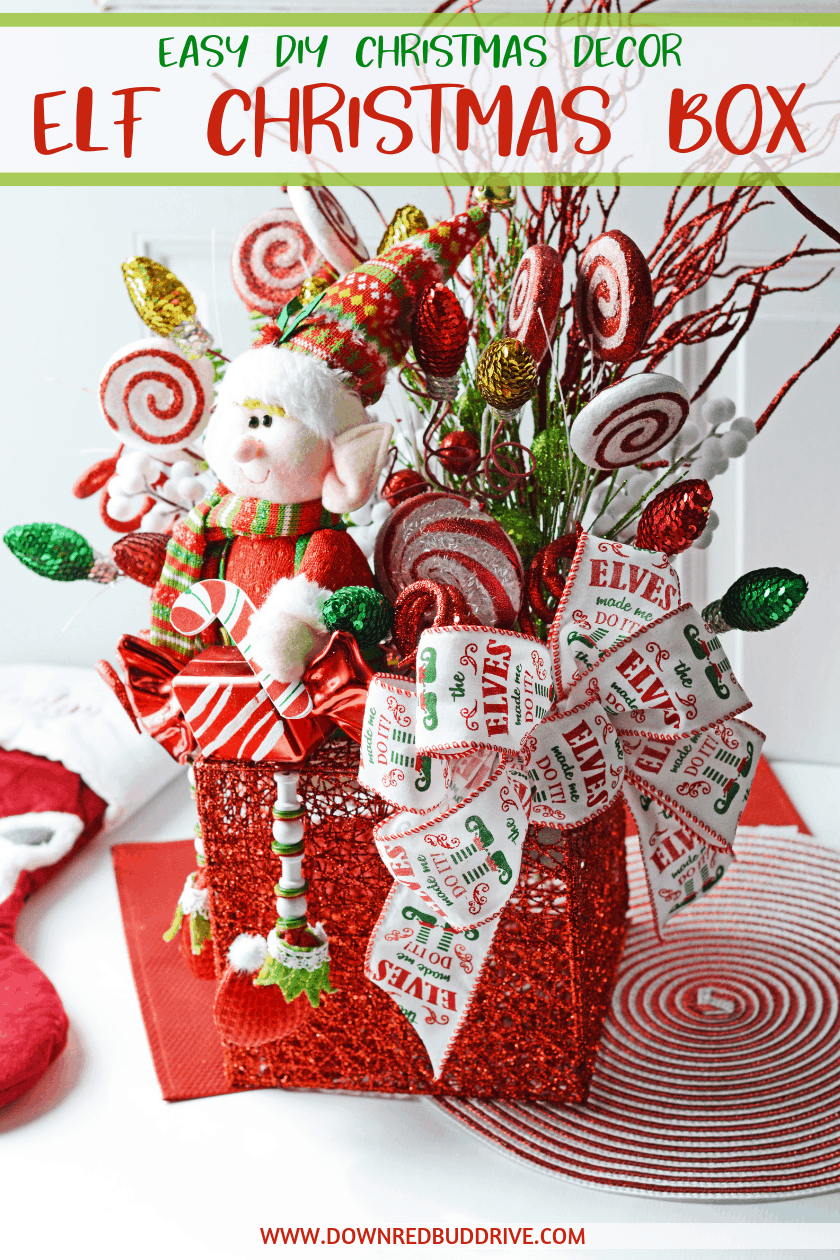 Elf Christmas Box | Easy DIY Christmas Decoration