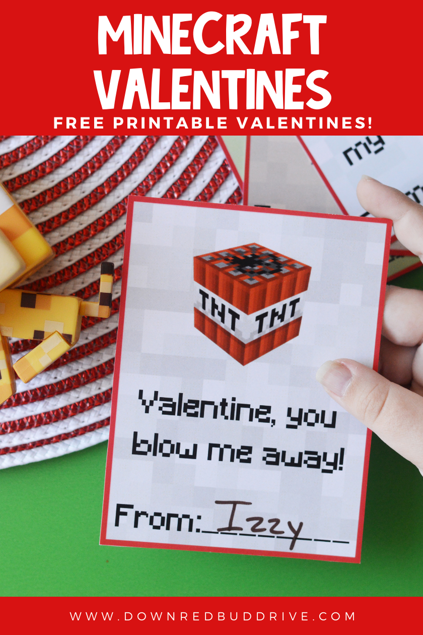 Printable Minecraft Valentines | Free Printable Valentines
