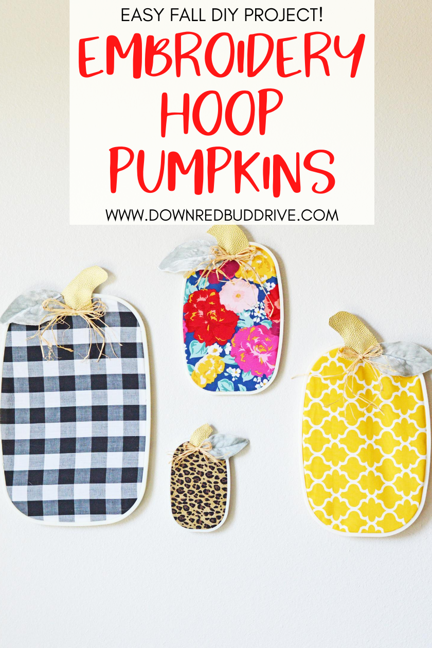 Embroidery Hoop Pumpkins | An easy fall home decor DIY!