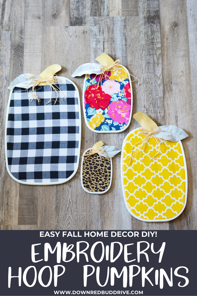 Embroidery Hoop Pumpkins | An easy fall home decor DIY!