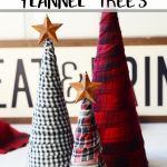 DIY Flannel Trees | Easy DIY Rustic Christmas Home Decor!