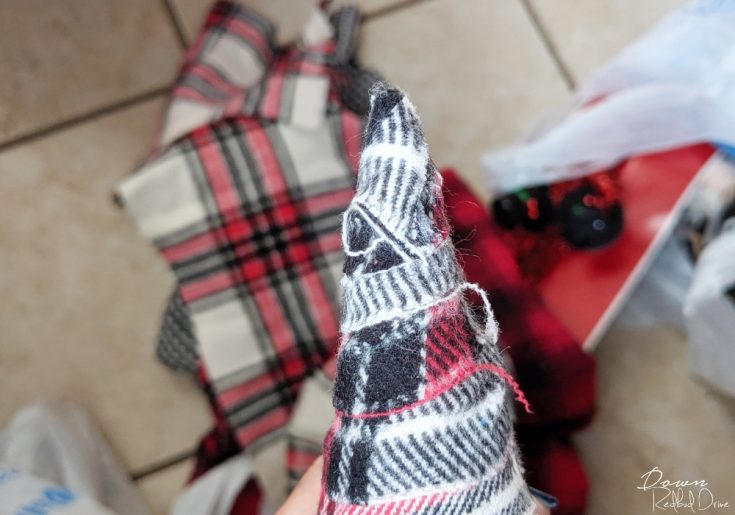 DIY Flannel Trees | Easy DIY Rustic Christmas Home Decor!