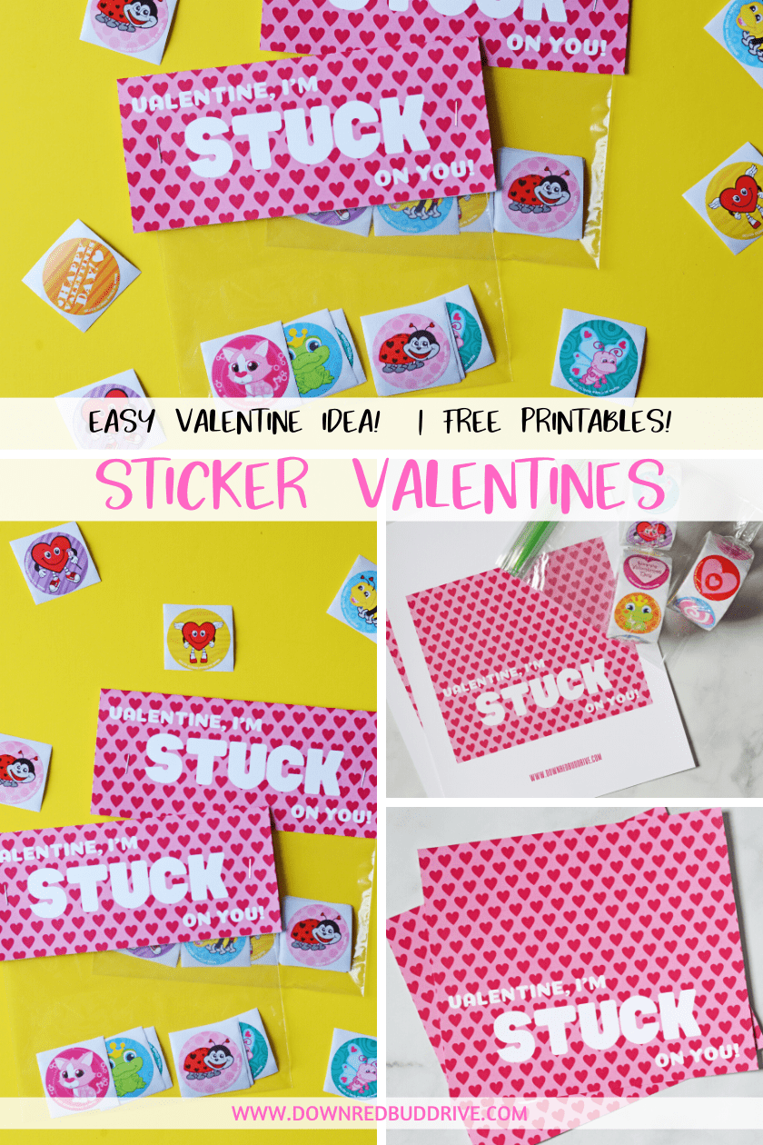 Stickers Valentines | Easy DIY with Free Printables!