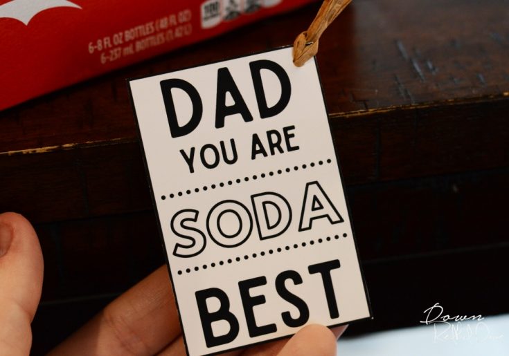 Father's Day Soda Gift DIY (with FREE printable tag!)