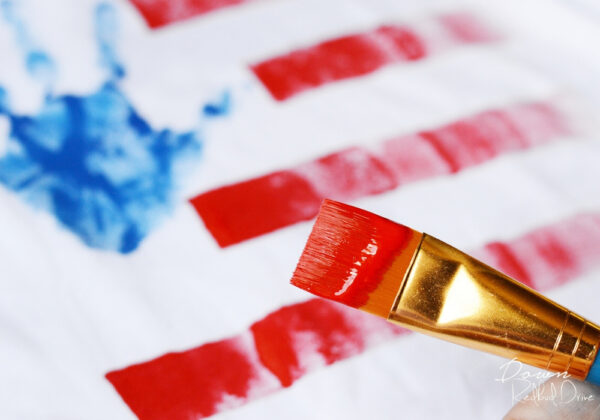 Hand-Print American Flag Shirt | 5-Minute Patriotic Kid's Craft!