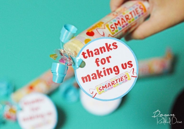 Smarties Teacher Gift DIY | Free Printable Gift Tags!