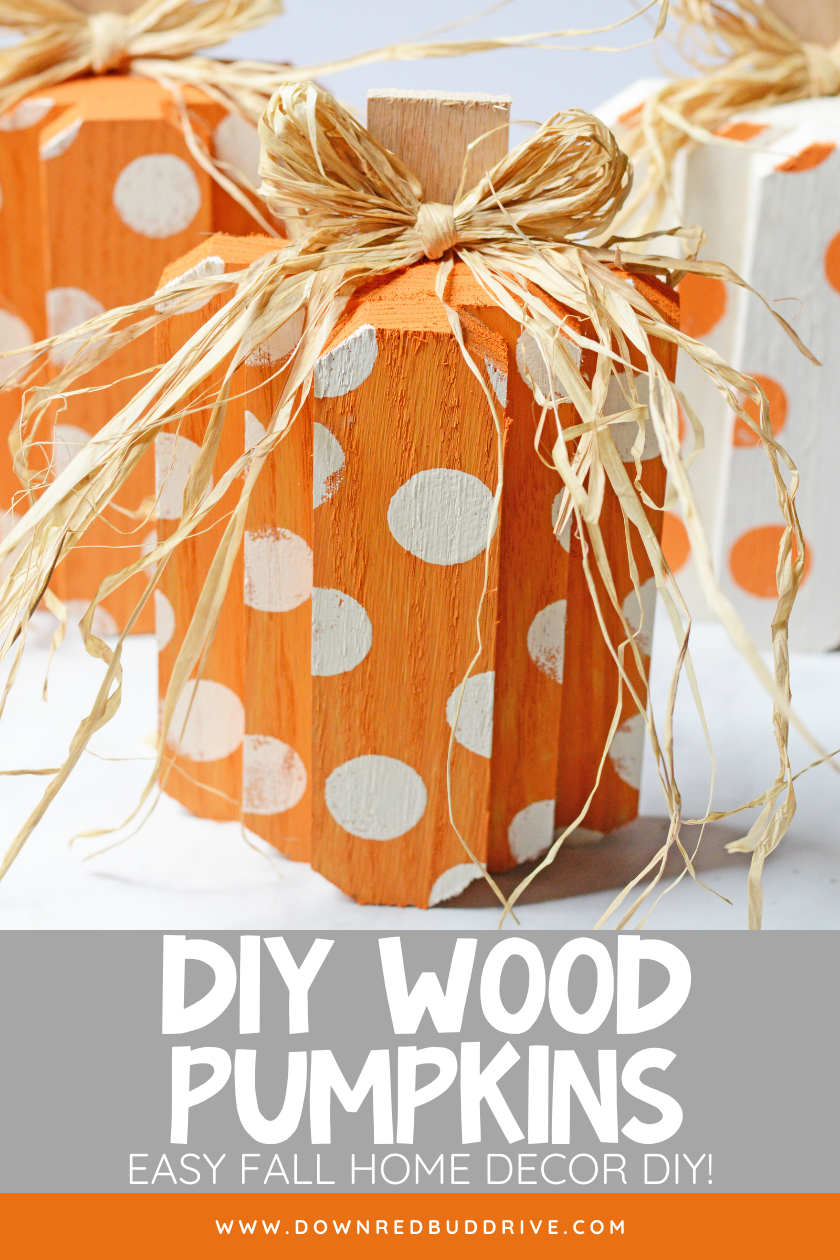 Wood Pumpkins DIY | Easy fall home decor DIY project!