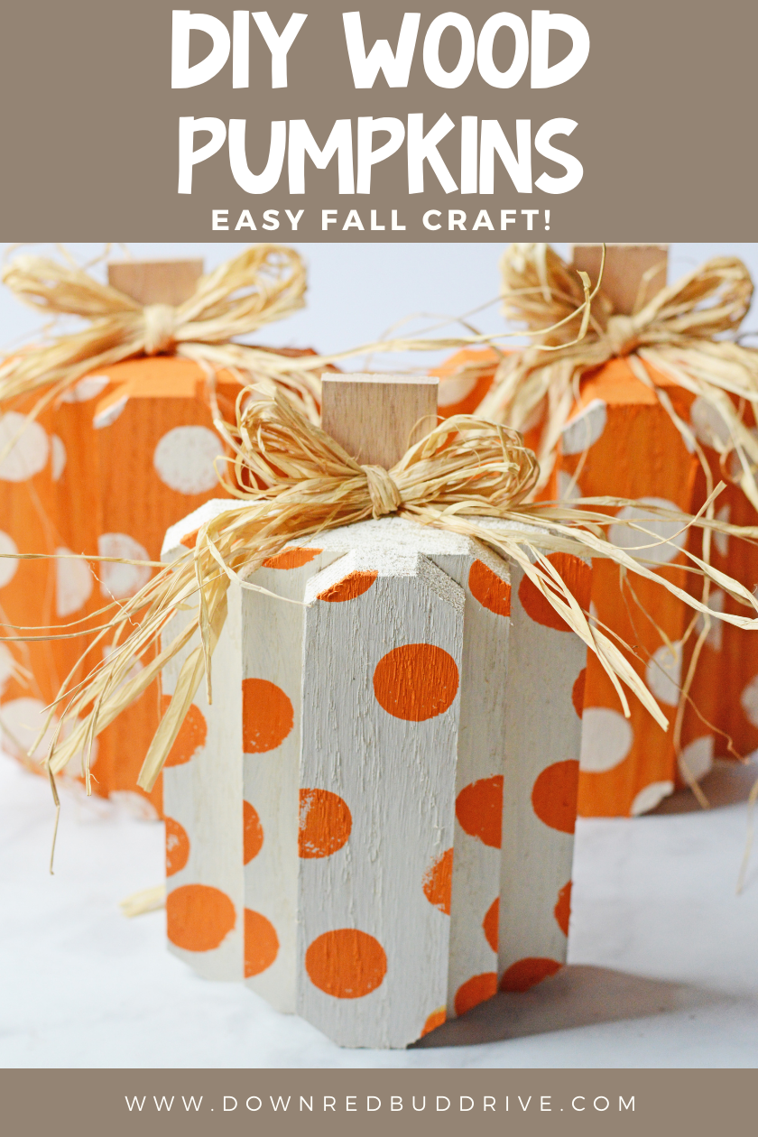 Wood Pumpkins DIY | Easy fall home decor DIY project!