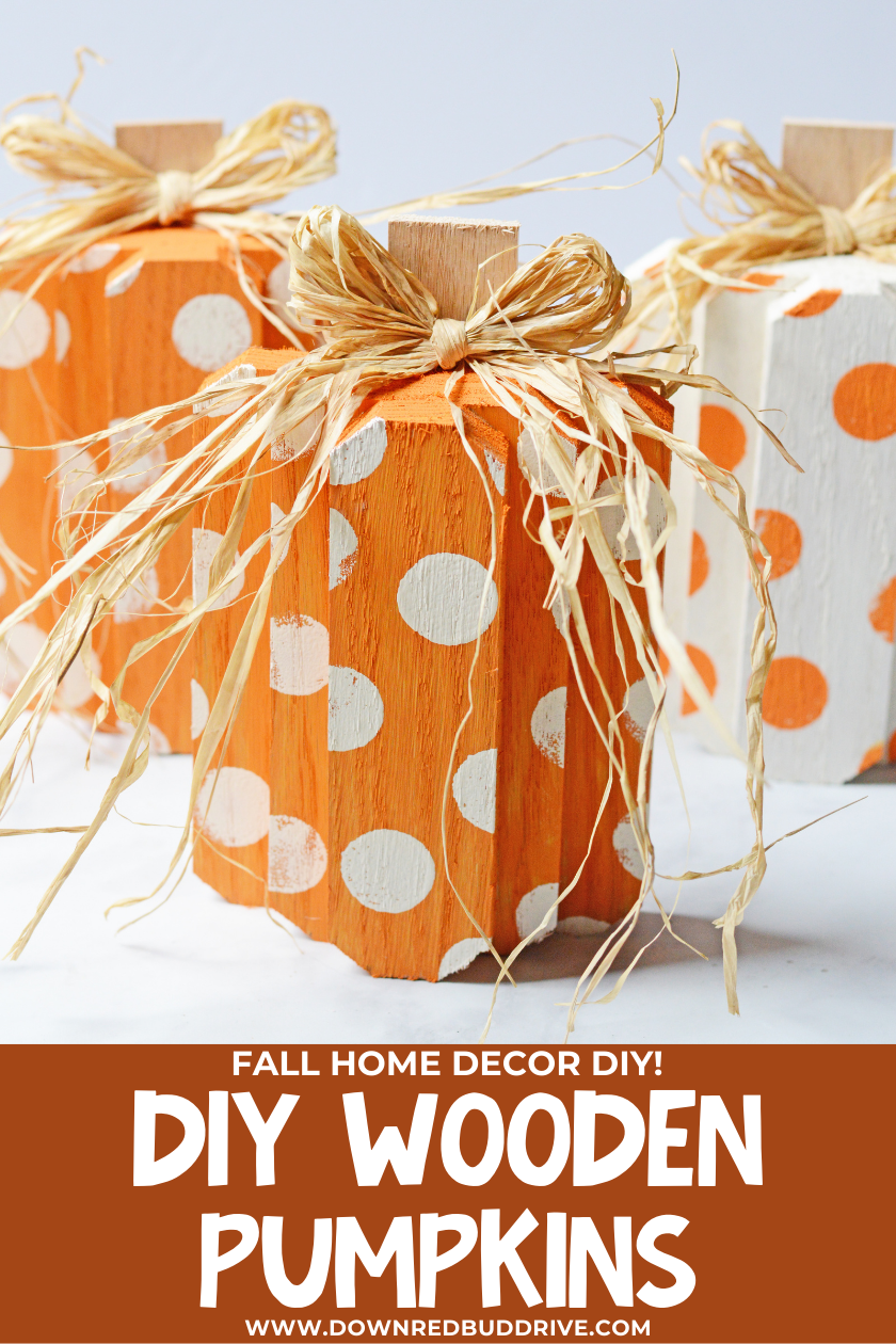 Wood Pumpkins DIY | Easy fall home decor DIY project!