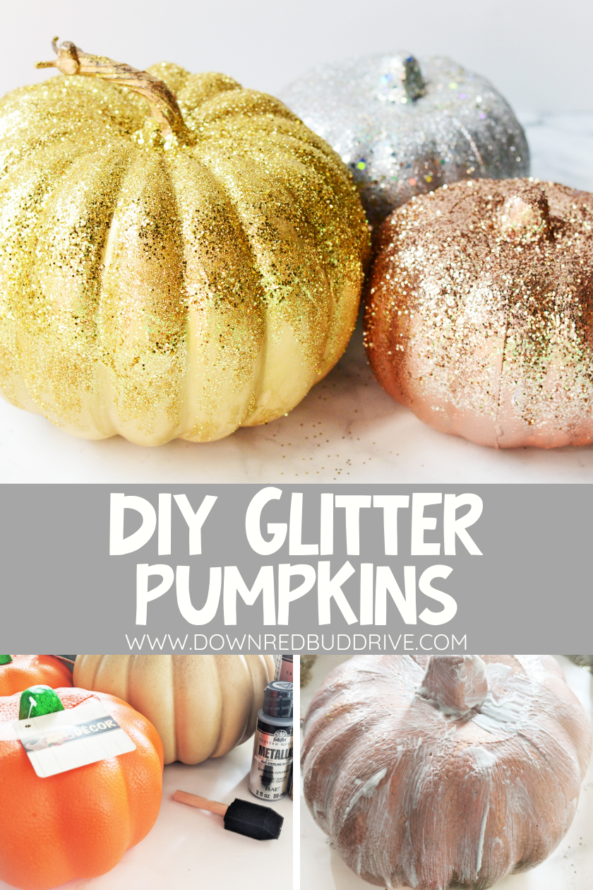 Glitter Pumpkins DIY | Add SPARKLE to your Fall Decor!