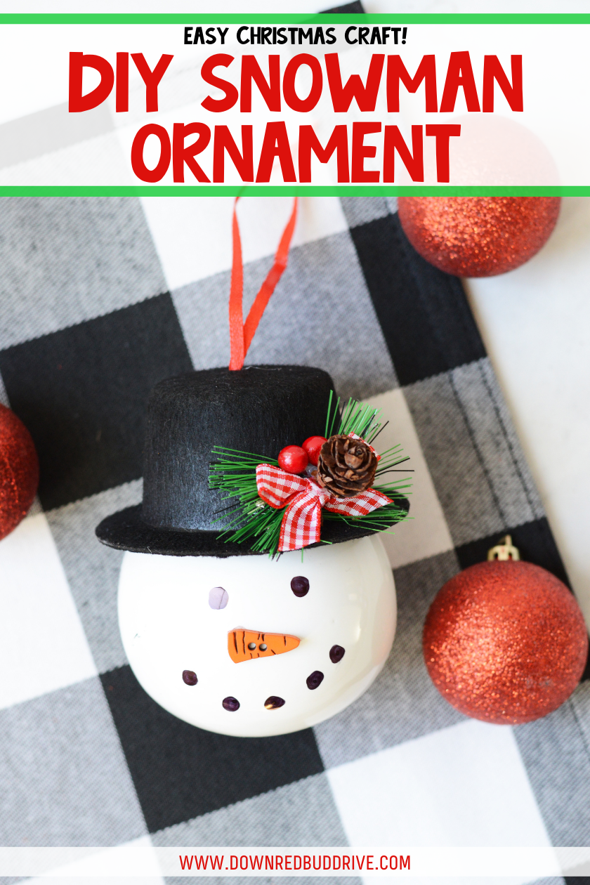 Snowman Ornament DIY | Easily make this adorable snowman ornament!