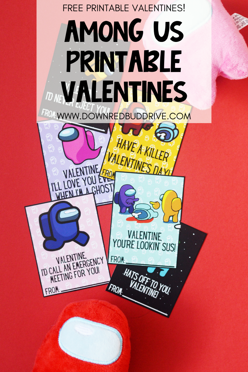 Among Us Valentines | Free Printable Among Us Valentine Cards!
