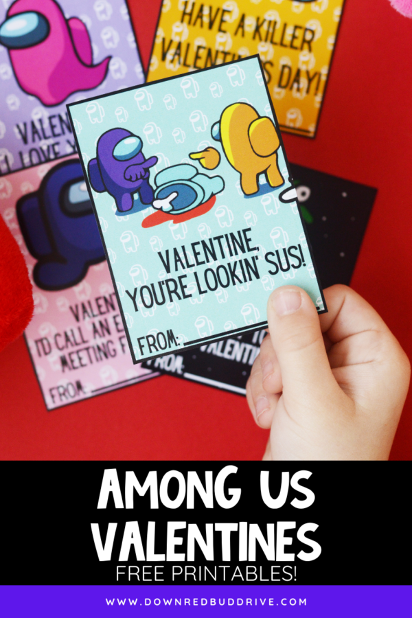Among Us Valentines | Free Printable Among Us Valentine Cards!