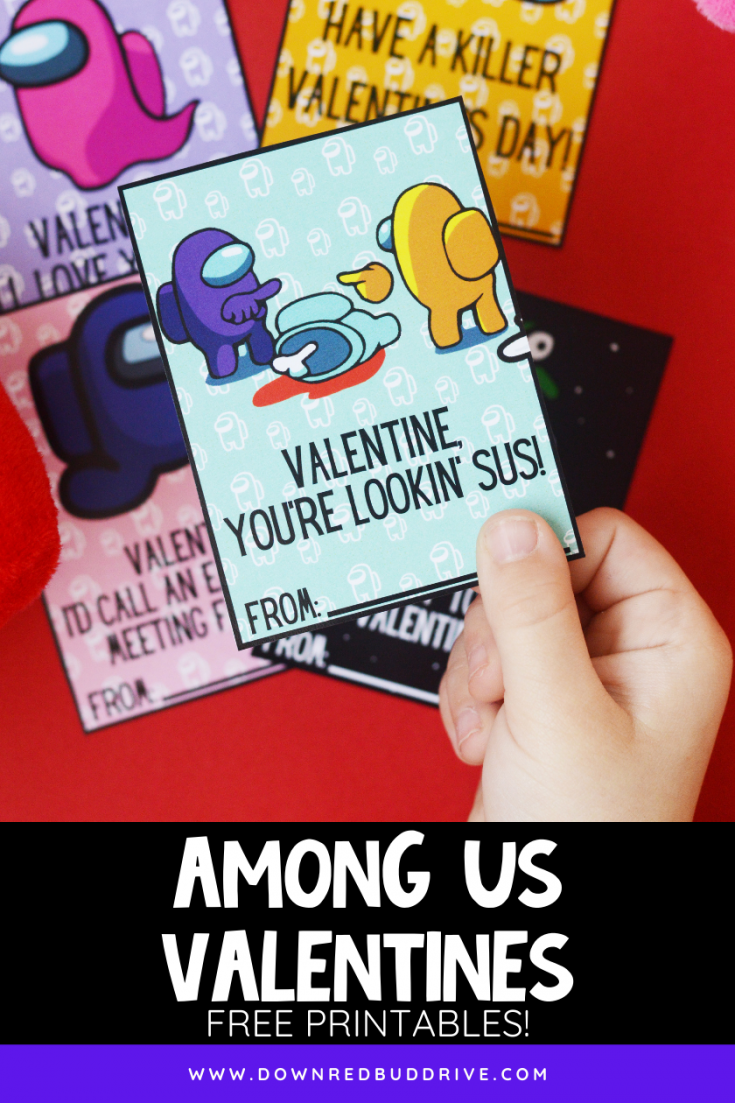 Among Us Valentines | Free Printable Among Us Valentine Cards!