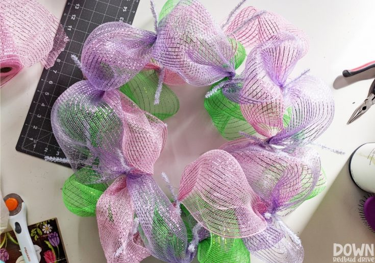 DIY Easter Mesh Wreath | Simple Mesh Wreath Tutorial!