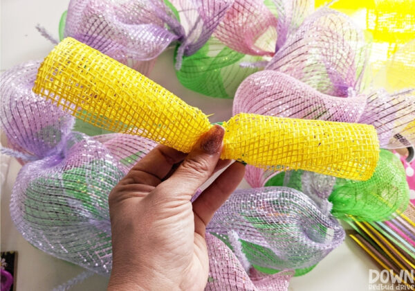 DIY Easter Mesh Wreath | Simple Mesh Wreath Tutorial!