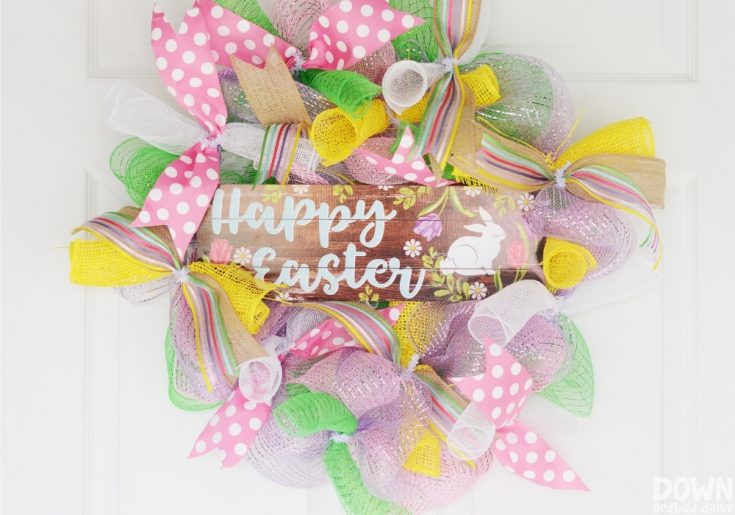 DIY Easter Mesh Wreath | Simple Mesh Wreath Tutorial!