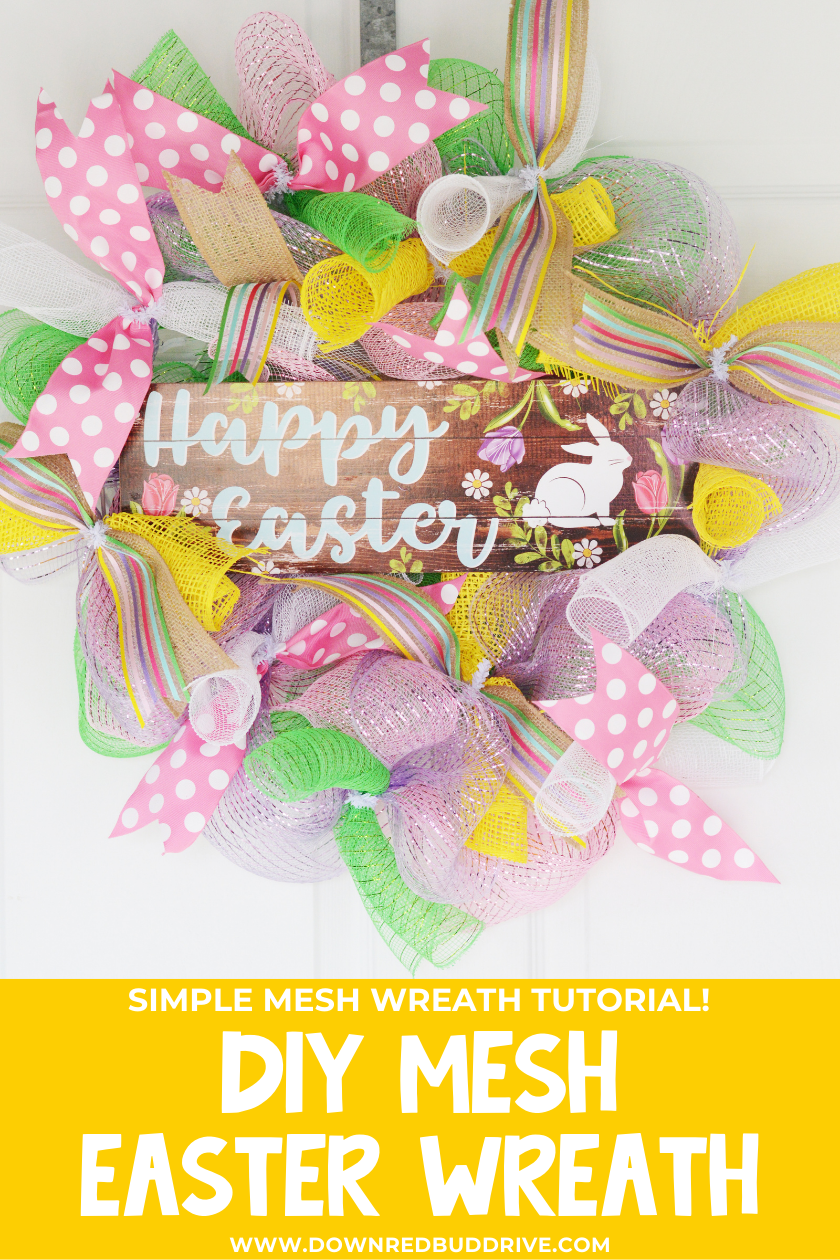 DIY Easter Mesh Wreath | Simple Mesh Wreath Tutorial!