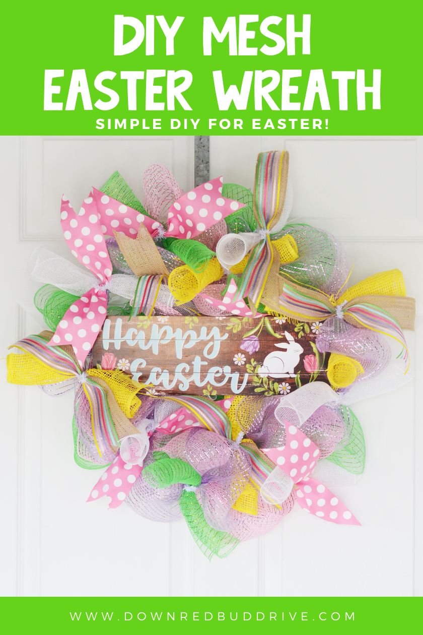 DIY Easter Mesh Wreath | Simple Mesh Wreath Tutorial!