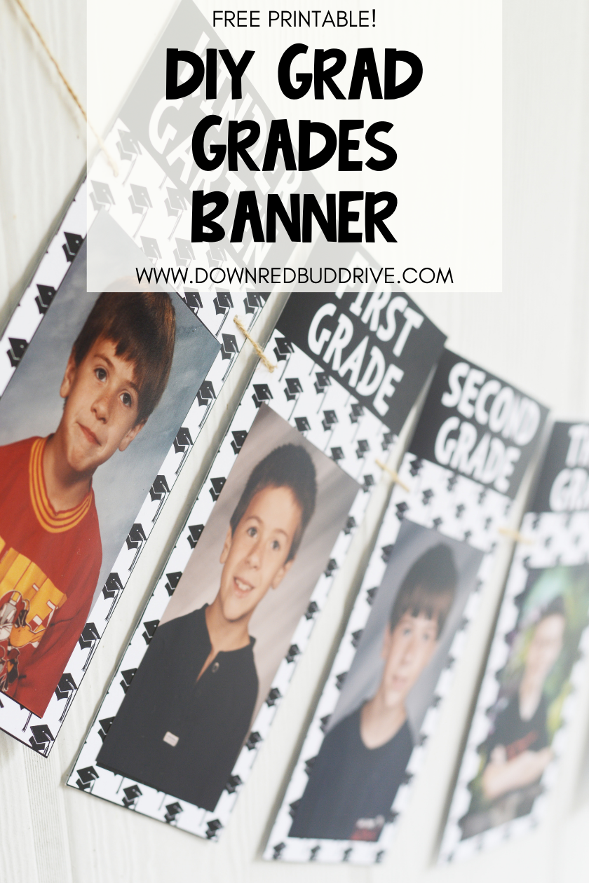 DIY High School Graduation Banner | Free printable graduation decor!
