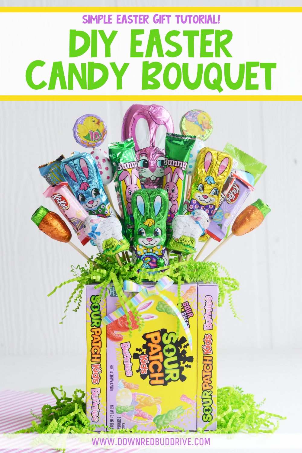 DIY Easter Candy Bouquet | Easy candy bouquet tutorial!