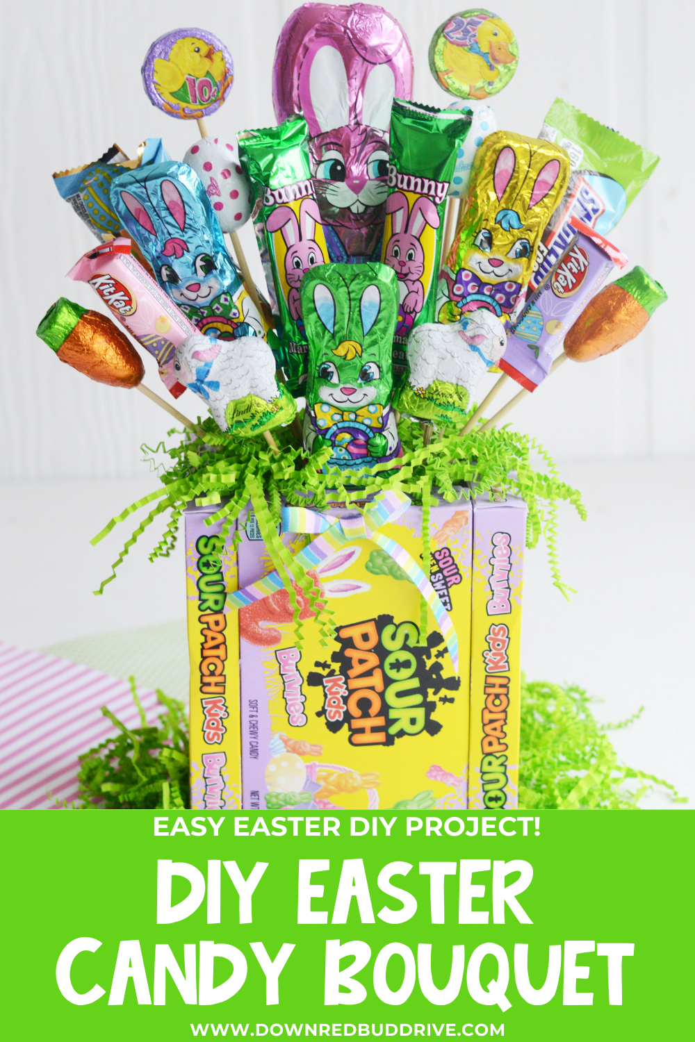 DIY Easter Candy Bouquet | Easy candy bouquet tutorial!