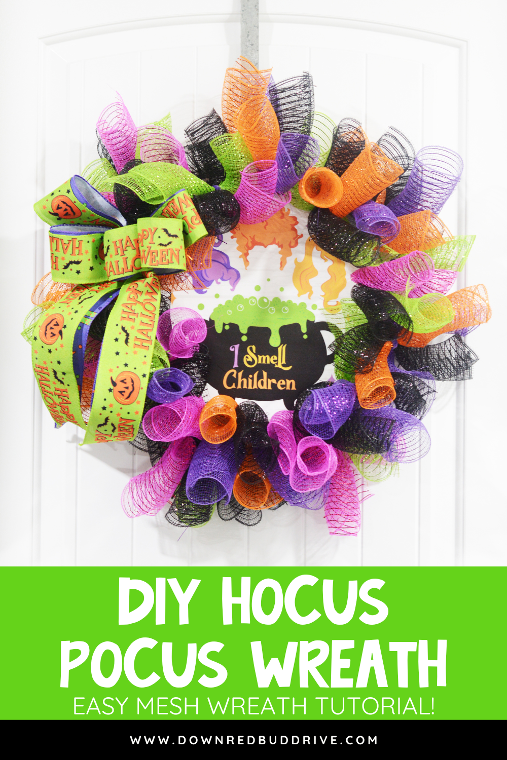 DIY Hocus Pocus Wreath - Down Redbud Drive