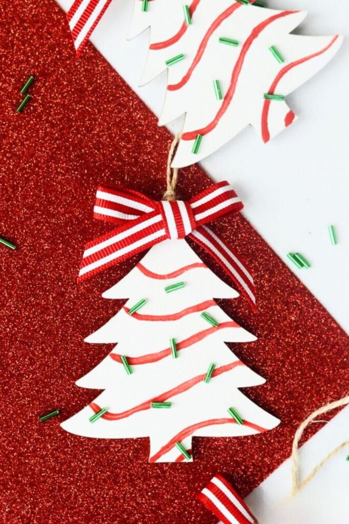 DIY Little Debbie Christmas Tree Ornament - Down Redbud Drive