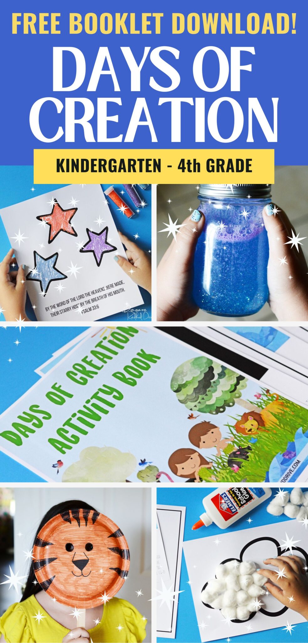 Days of Creation Printable Activity Book | Lesson plan & crafts included!