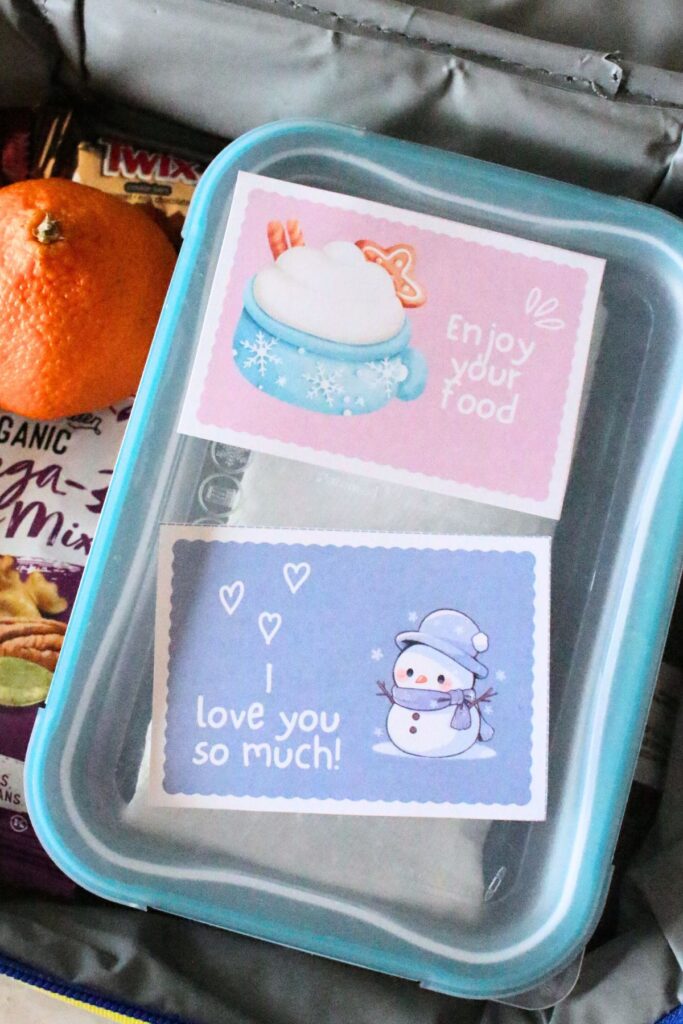 Adorable Winter Lunch Box Notes (Free Printable)