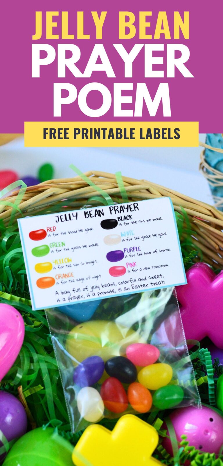 Jelly Bean Prayer Printable | Easy DIY Easter Treat