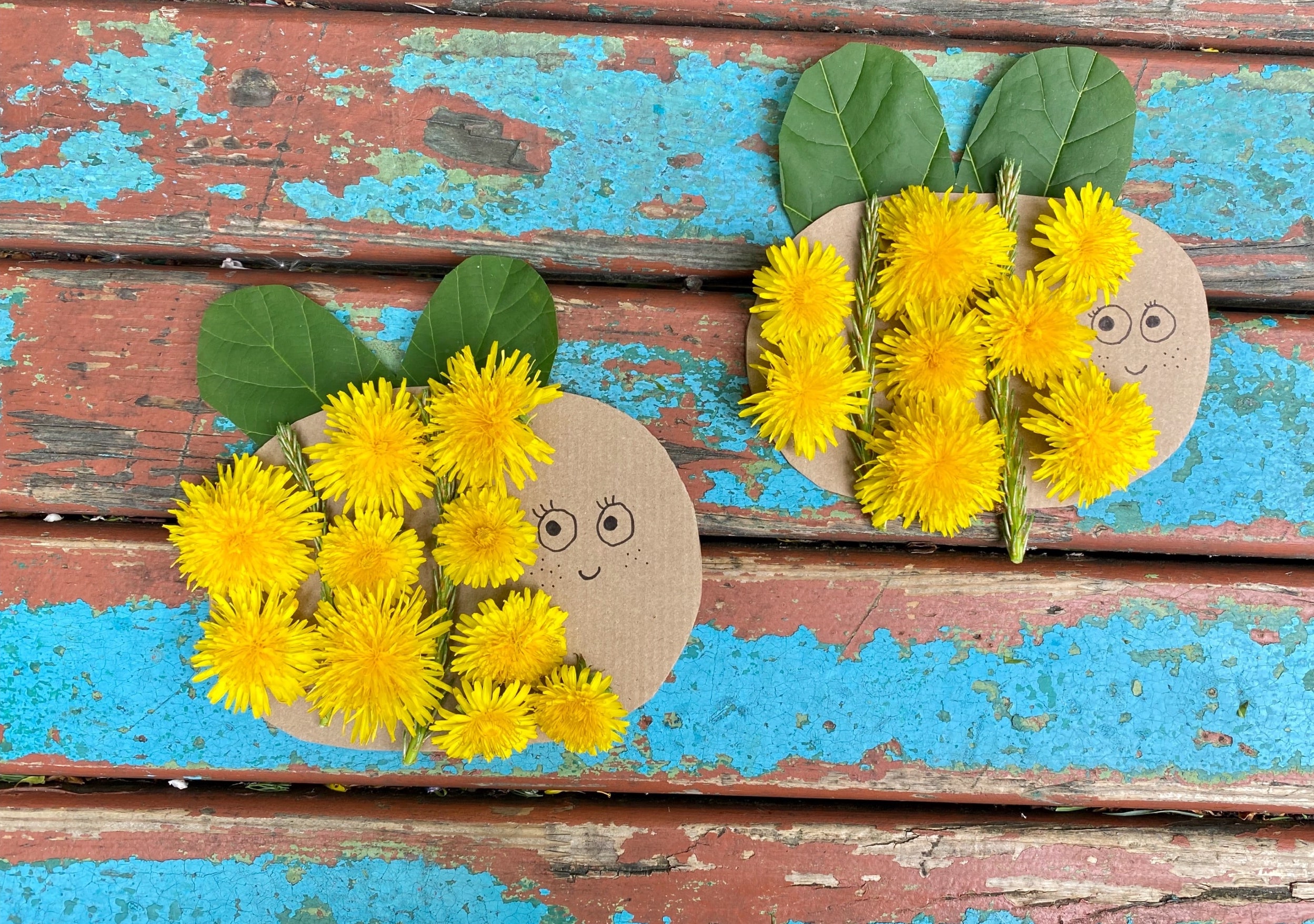Easy Nature Bee Craft - Down Redbud Drive