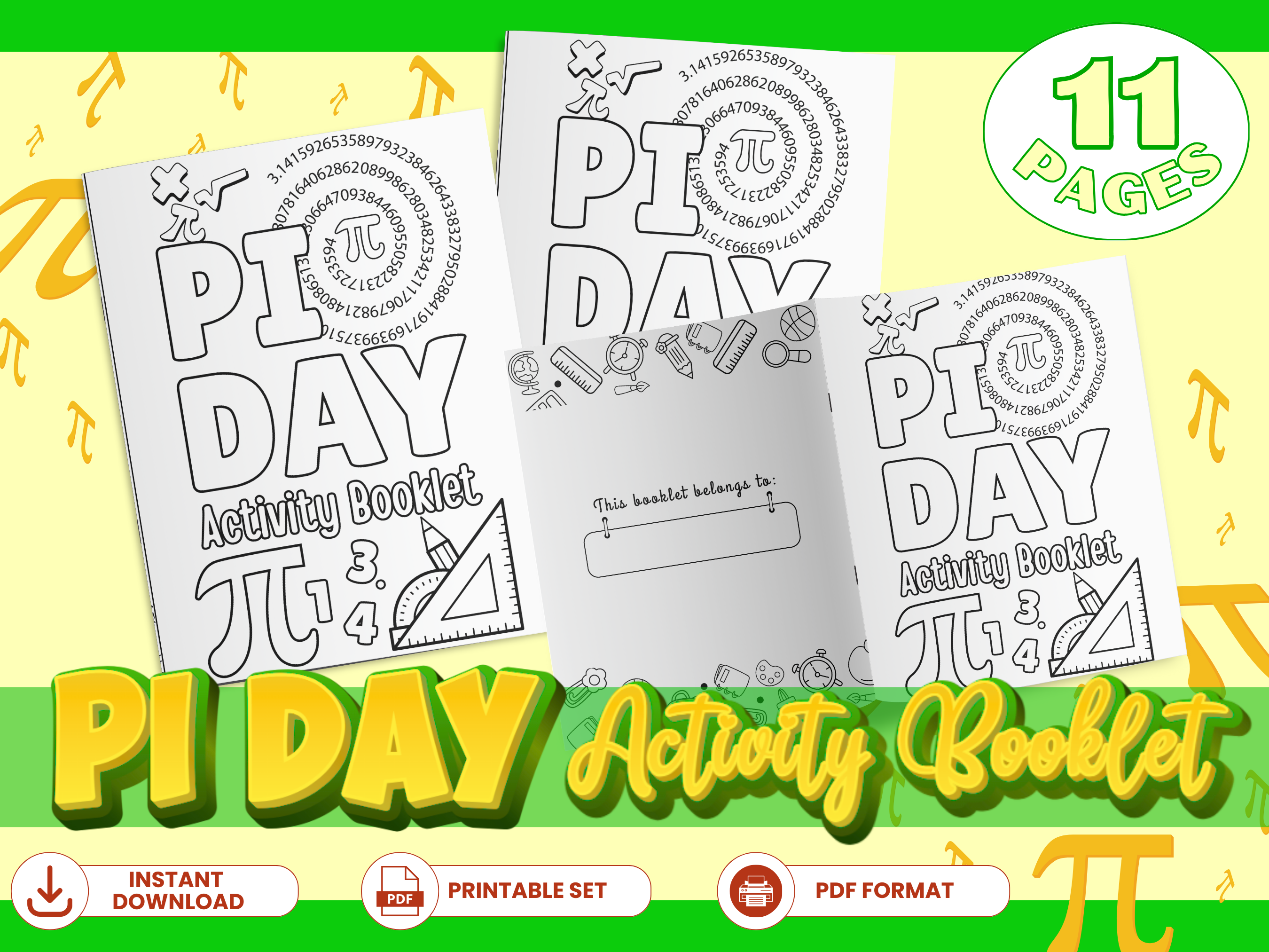 Free Printable Pi Day Activity Booklet for Kids - Down Redbud Drive