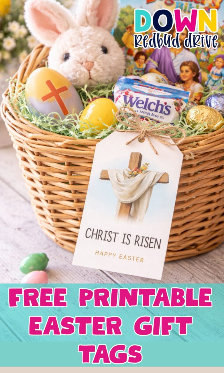 Free Printable Christian Easter Gift Tags - Down Redbud Drive