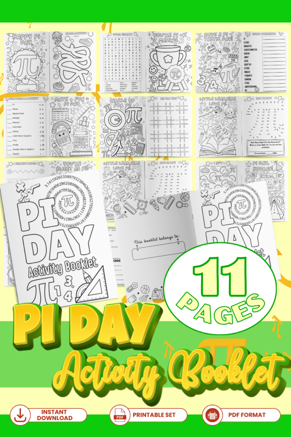Free Printable Pi Day Activity Booklet for Kids - Down Redbud Drive