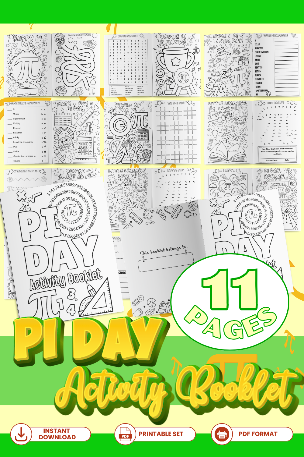 Free Printable Pi Day Activity Booklet for Kids - Down Redbud Drive